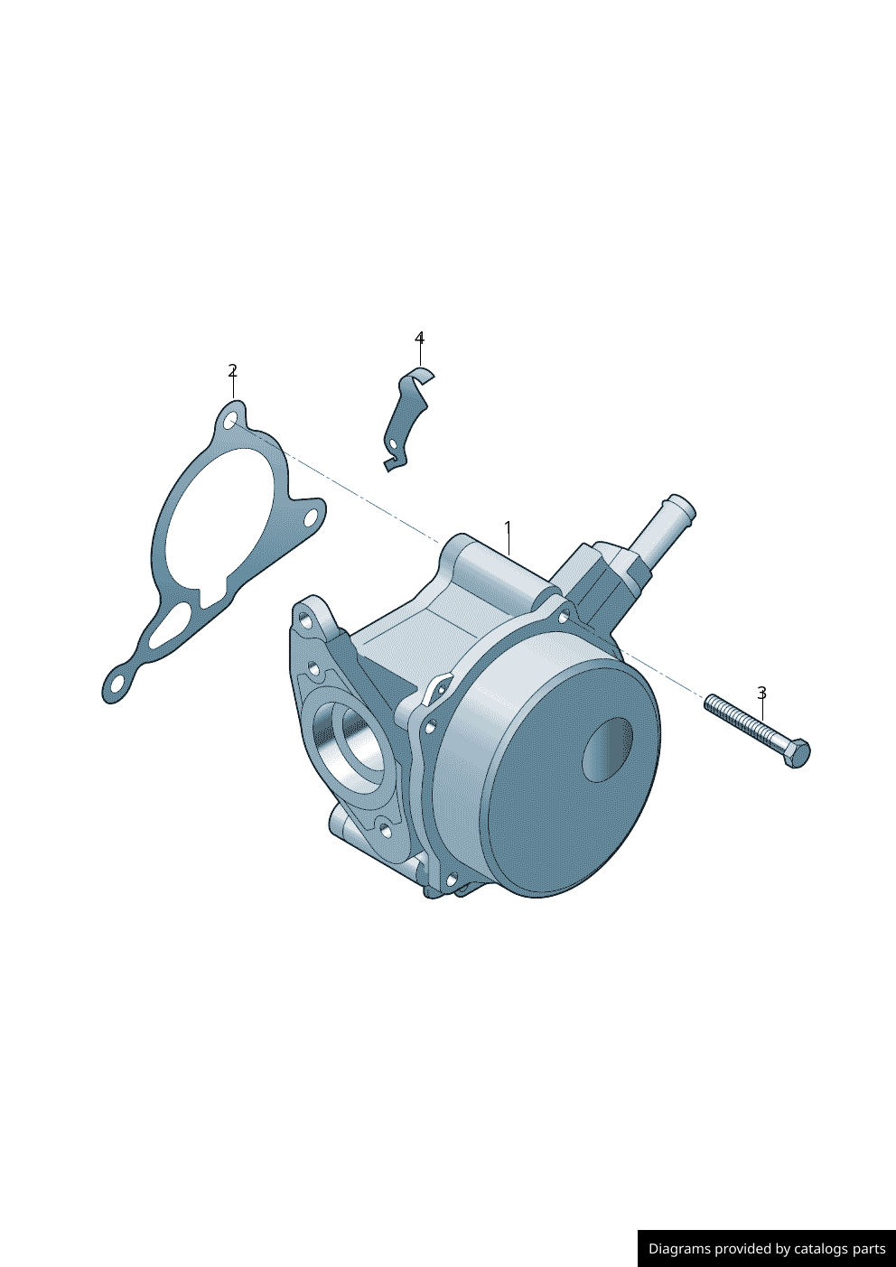 Volkswagen / Audi / Skoda Vacuum Pump 06H145100AD - LLLParts