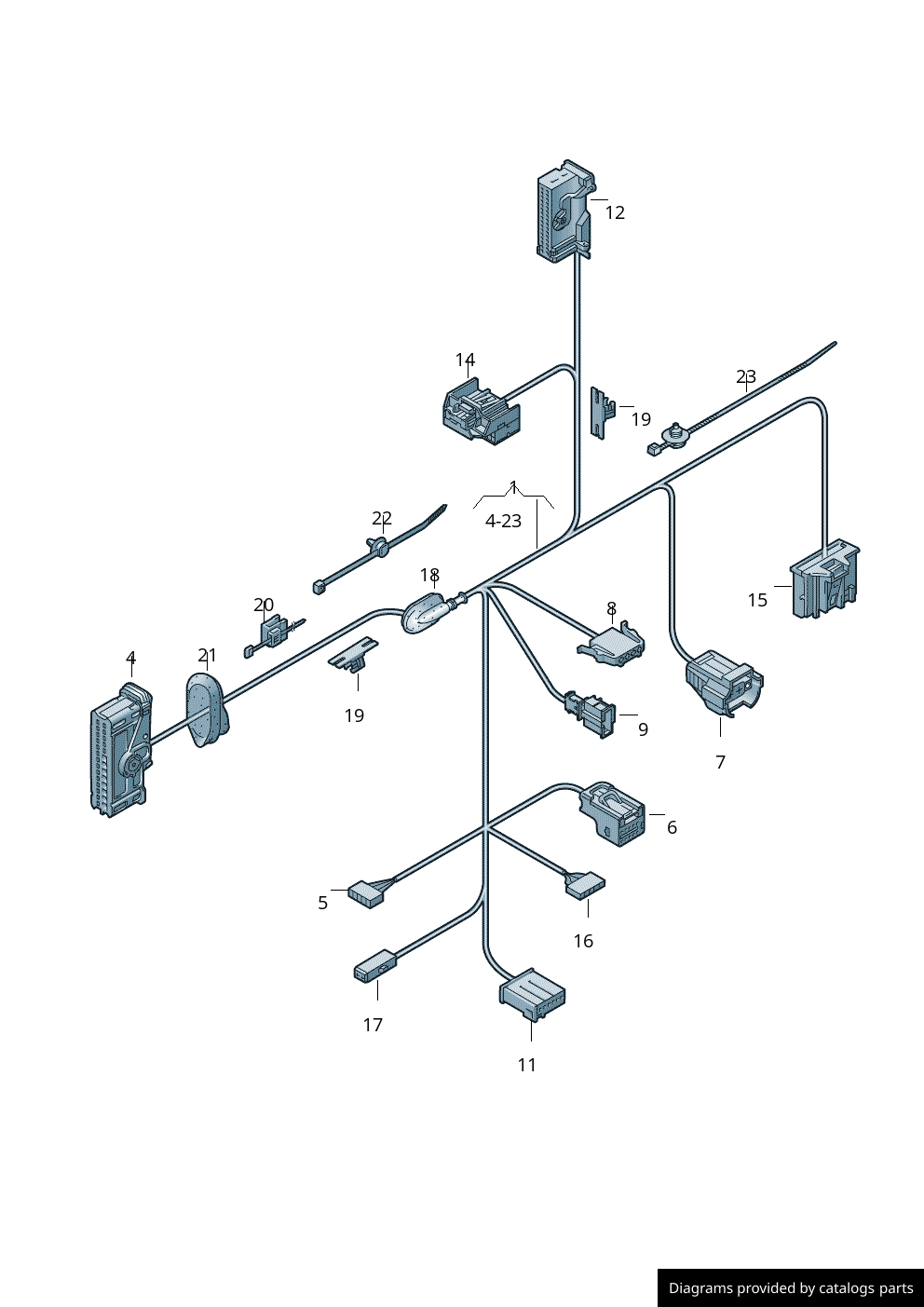 Volkswagen / Audi / Seat / Skoda Grommet 1K0941907 - LLLParts