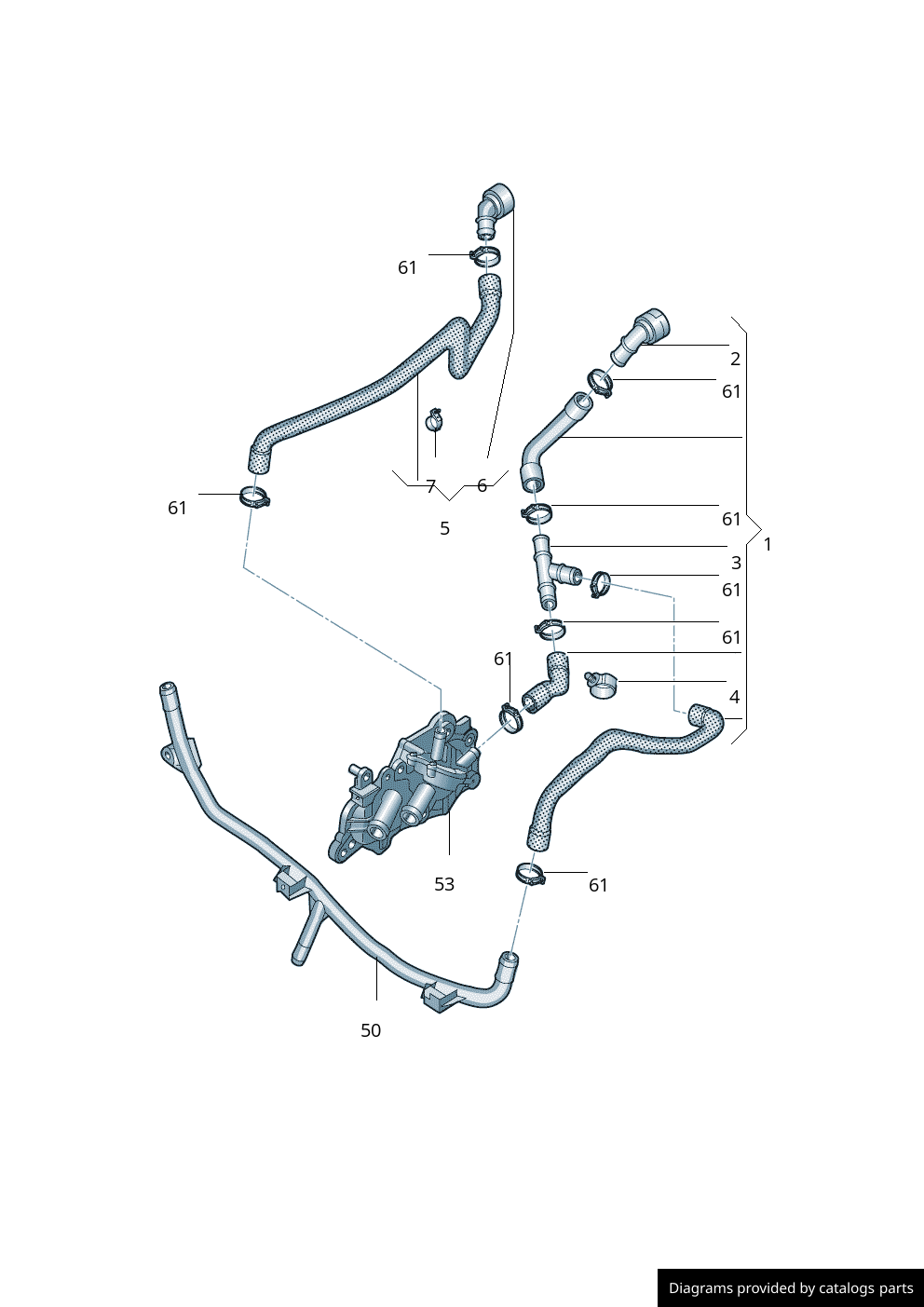 Volkswagen / Audi / Seat / Skoda Quick Acting Coupling 5Q0122291S ...