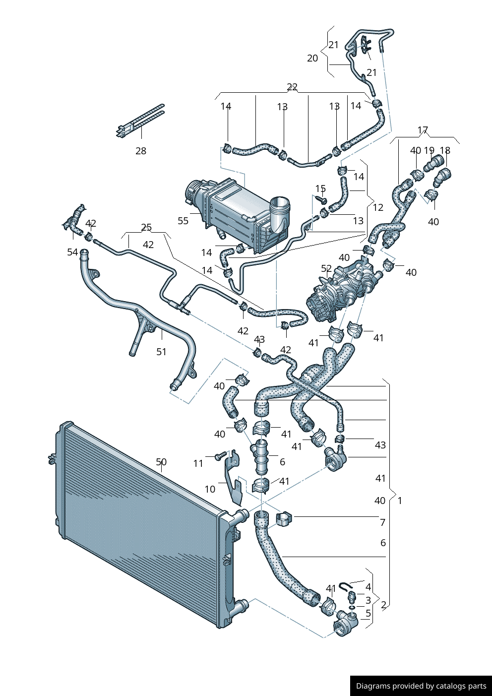Volkswagen / Skoda Quick Acting Coupling 3Q0122291T - LLLParts