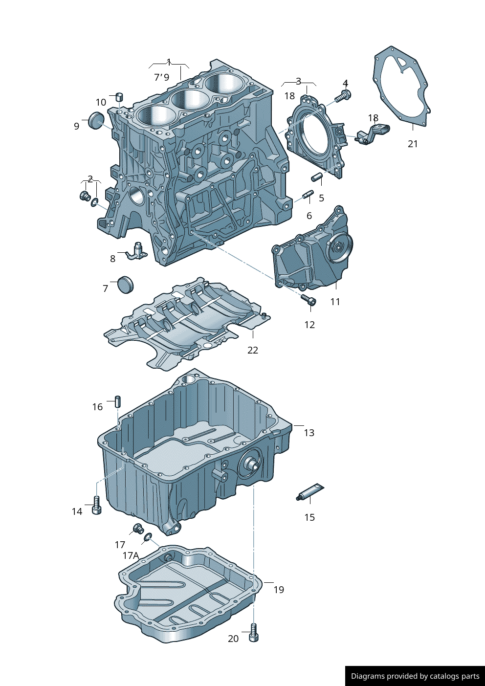 Volkswagen / Skoda Oil Sump-Lower Part 04C103600A - LLLParts