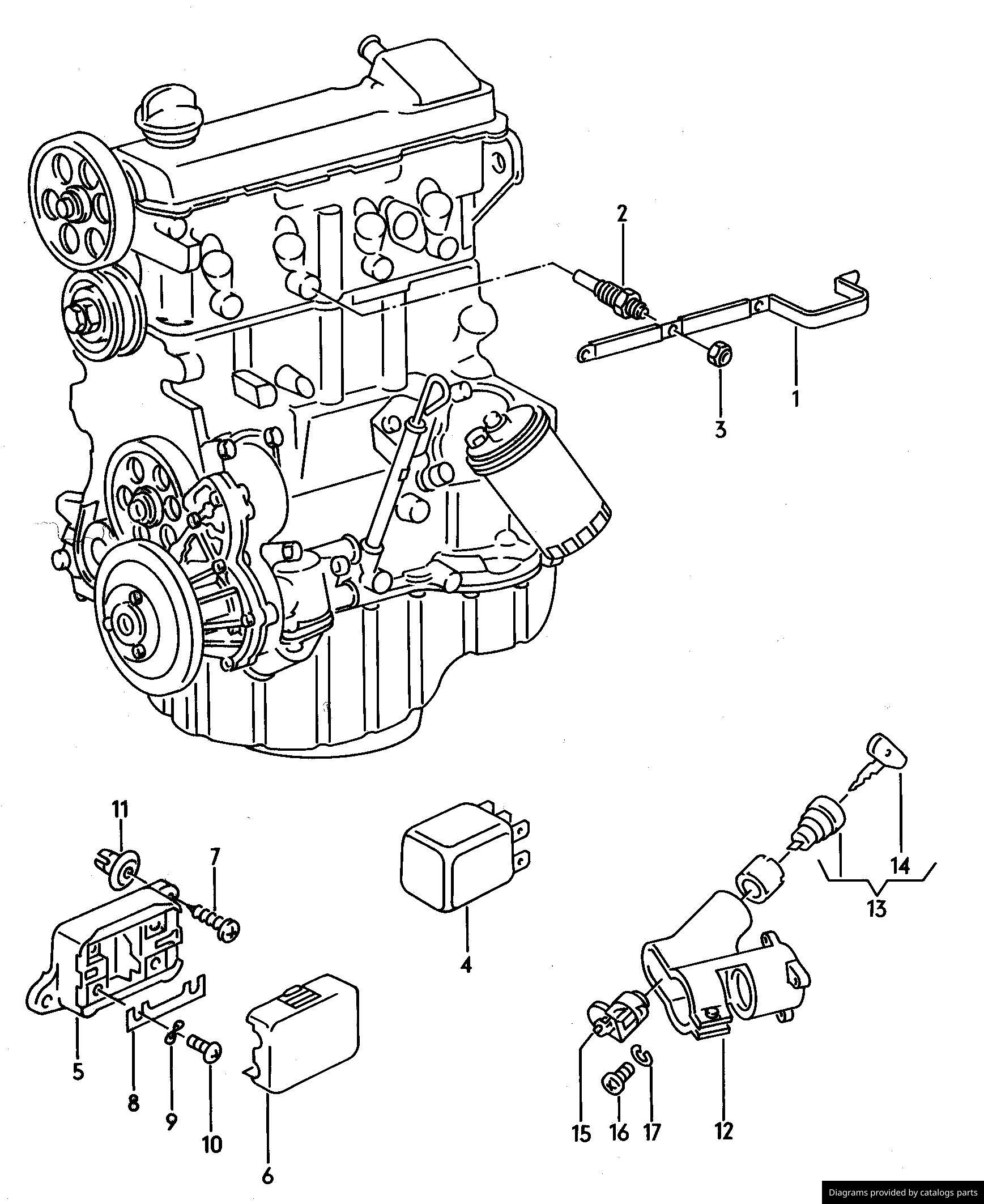 Volkswagen Control Unit For Glow Plug 183919481 - LLLParts