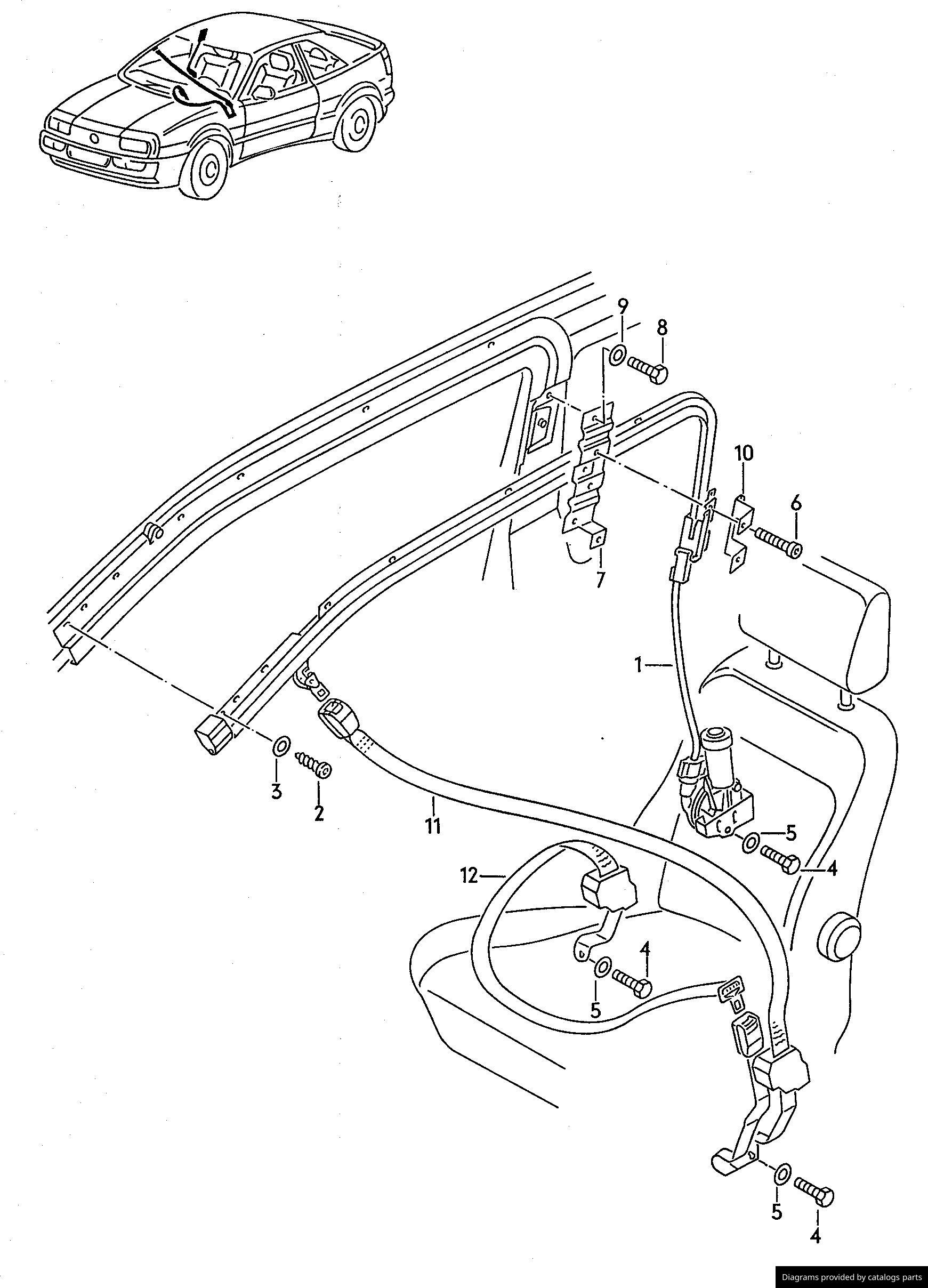 Volkswagen Electrical Restraint System 535880701 - LLLParts