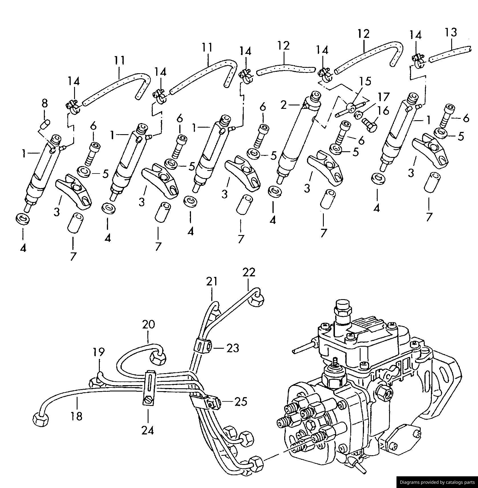 Volkswagen Complete Injection Pump 074130202NX - LLLParts