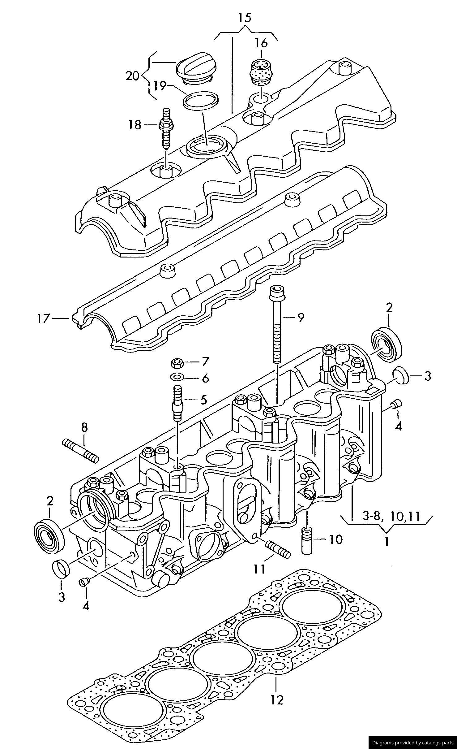 Volkswagen Cylinder Head 065103351 - LLLParts