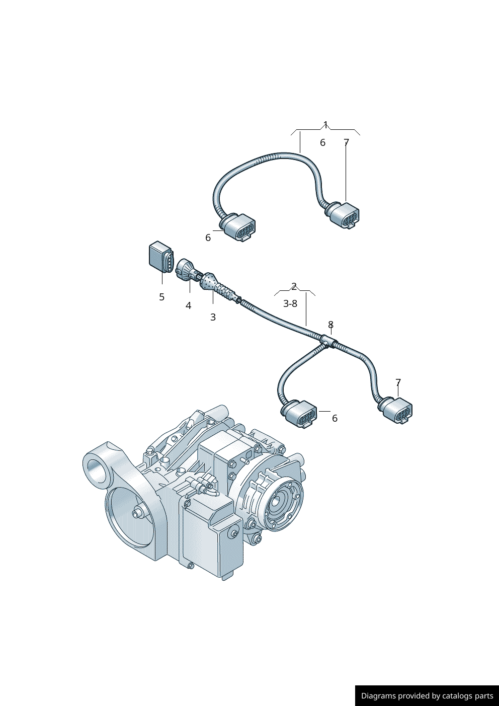 Volkswagen Adapter Cable Loom 7E0971426 - LLLParts