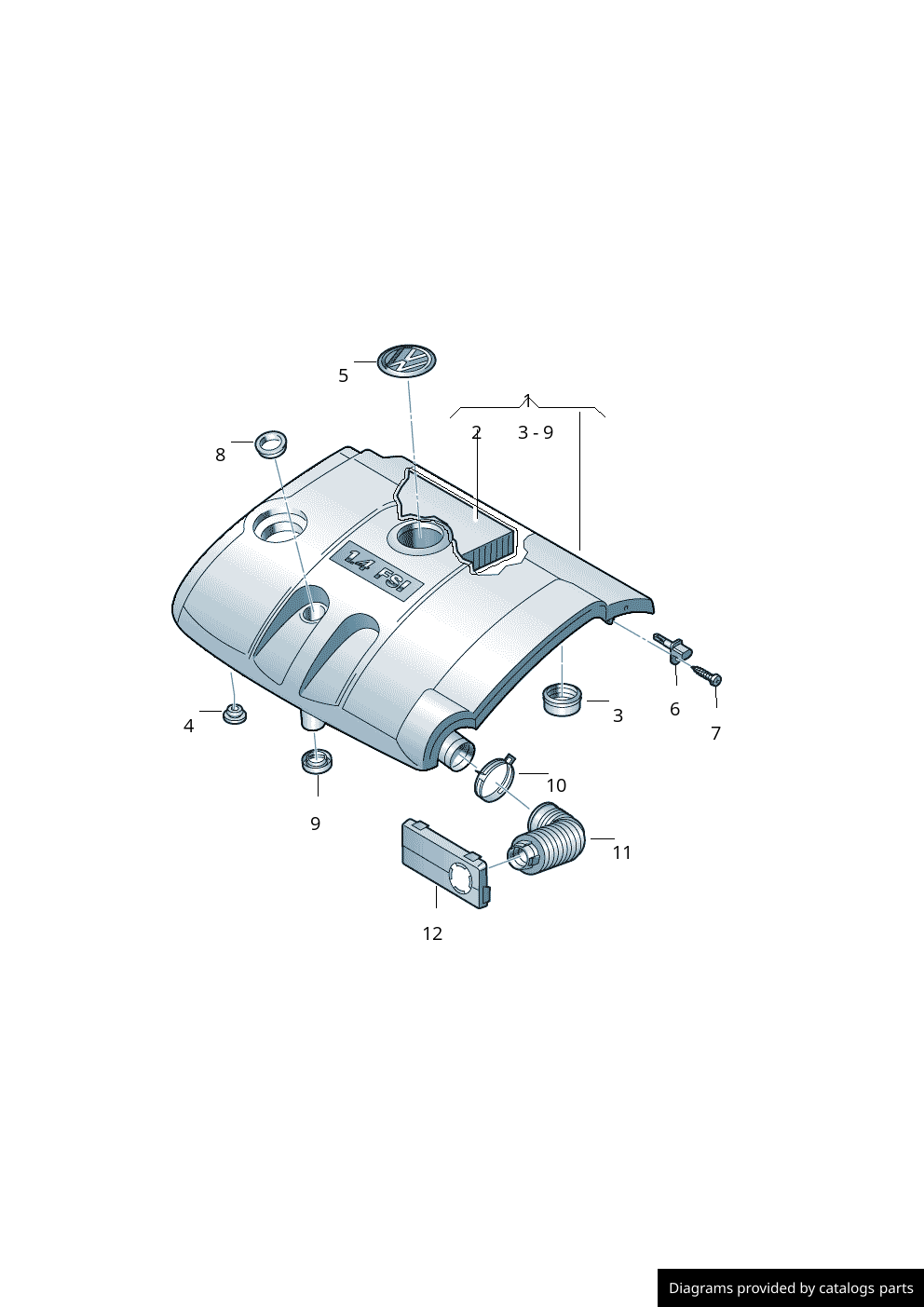 What’s the part called blf engine cover. | UK Volkswagen Forum