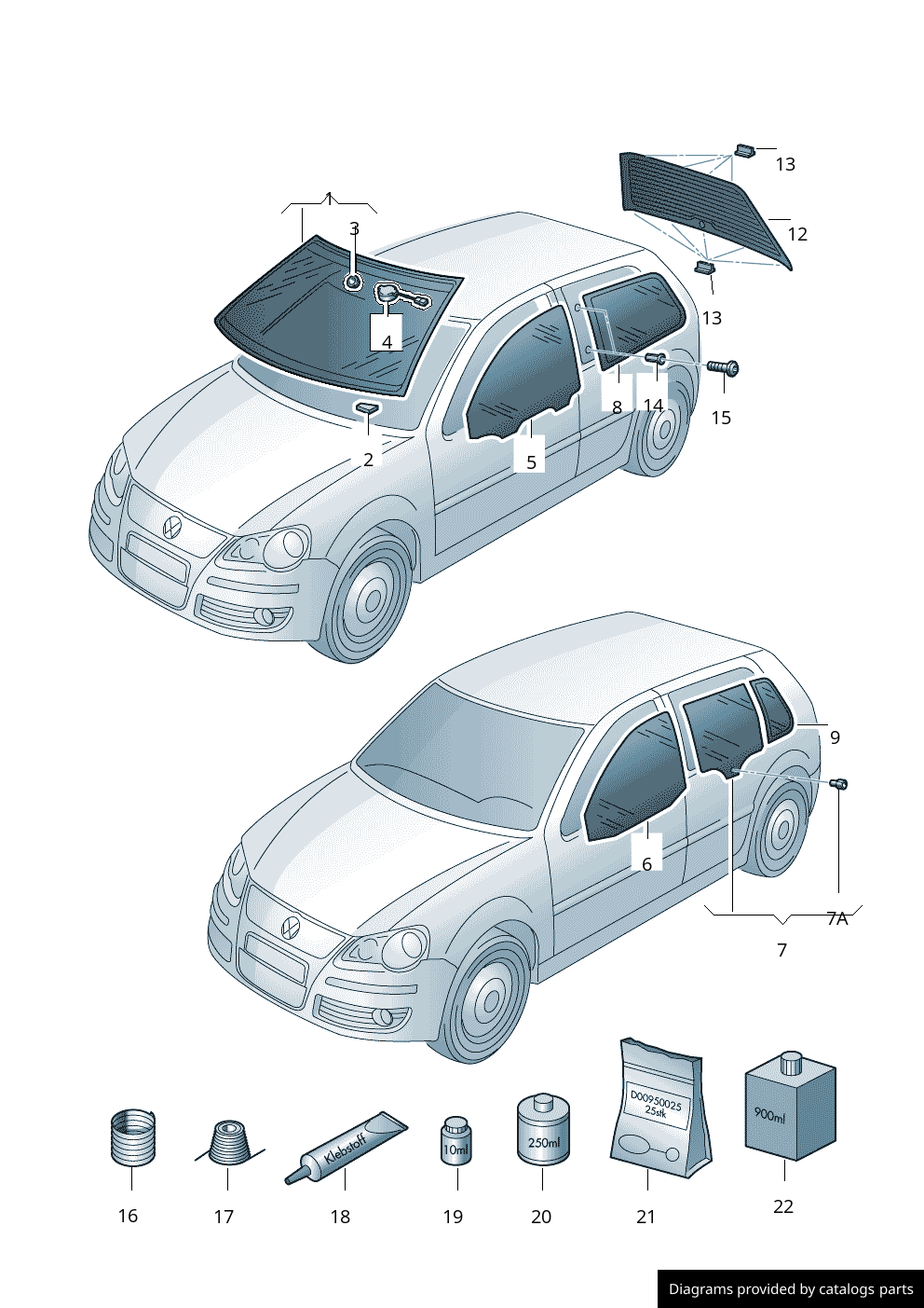 Volkswagen Rear Window 6Q6845051BP - LLLParts