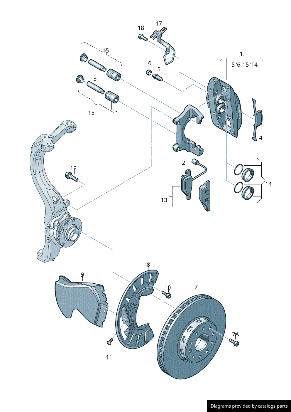 Volkswagen Air Guide 3D0615448G - LLLParts
