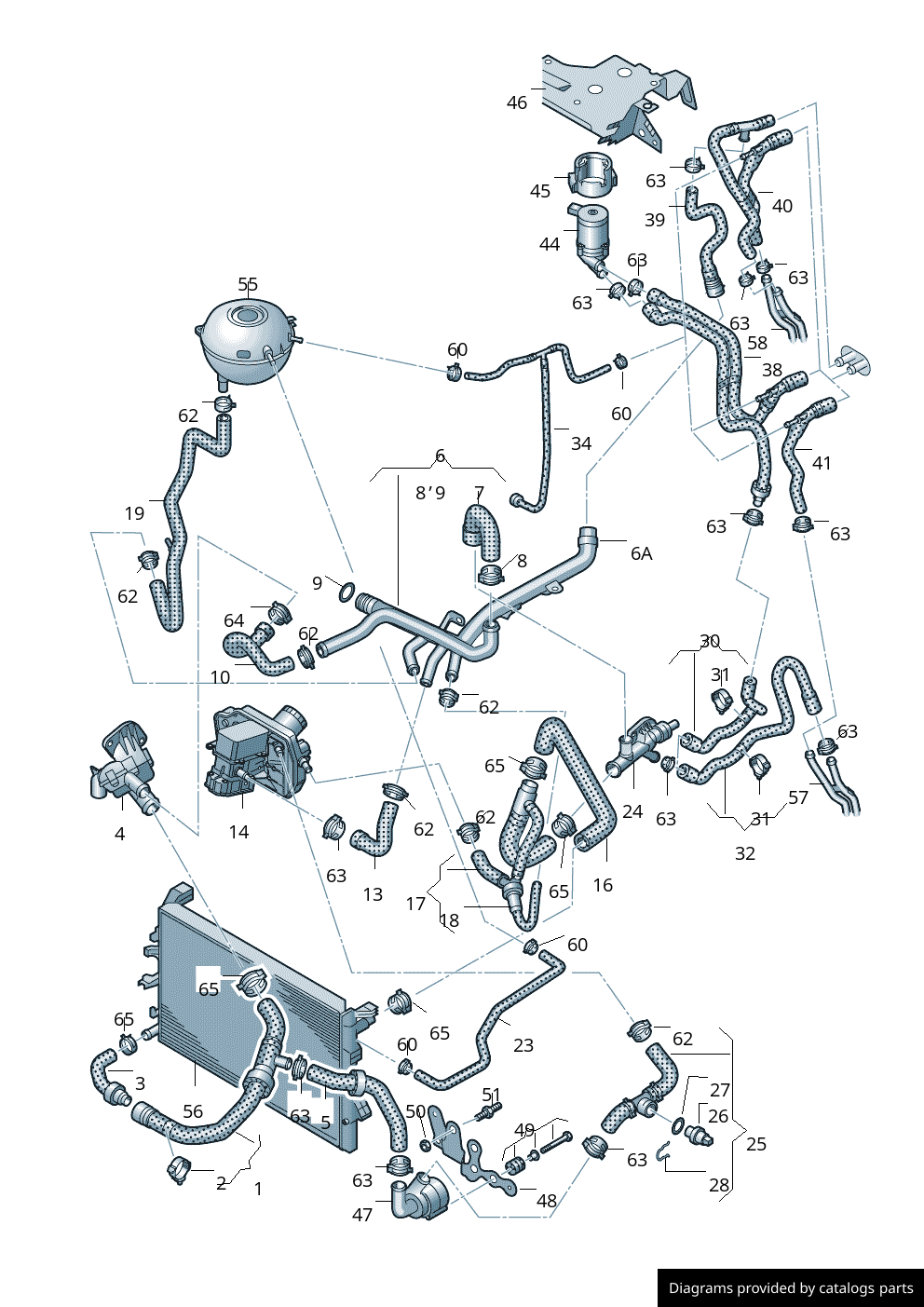 Volkswagen Coolant Hose 7E0121086E - LLLParts