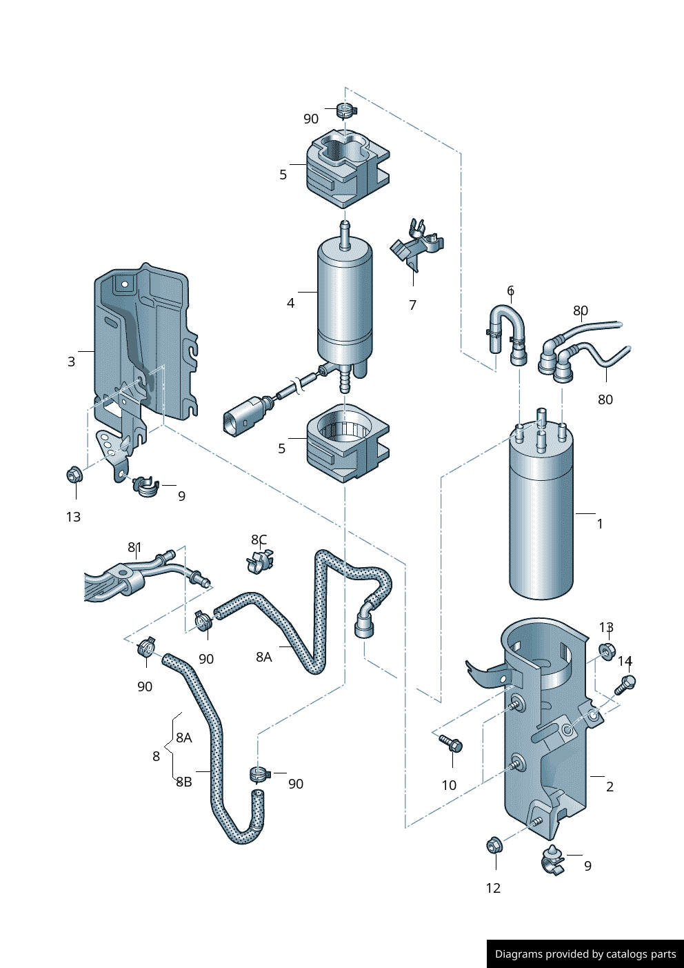 Volkswagen Fuel Line 7E0130307K - LLLParts
