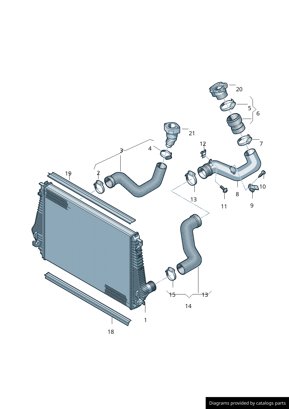 Volkswagen Pressure Hose 2H0145980E - LLLParts