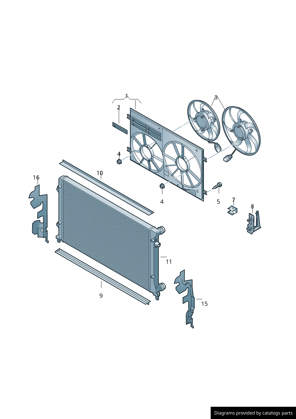 Volkswagen Air Guide 5C5121285 - LLLParts