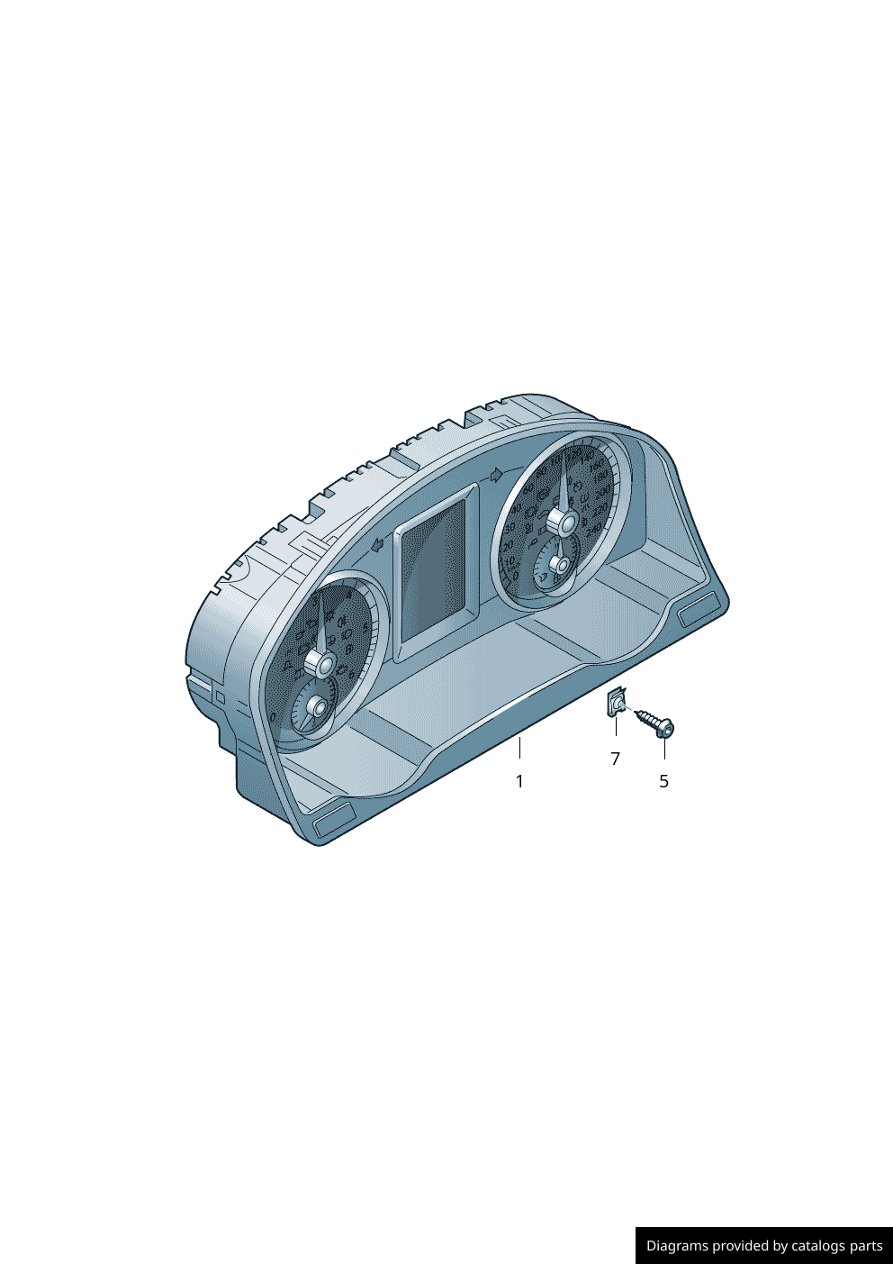Volkswagen Combi-Instrument 2K0920875GX - LLLParts
