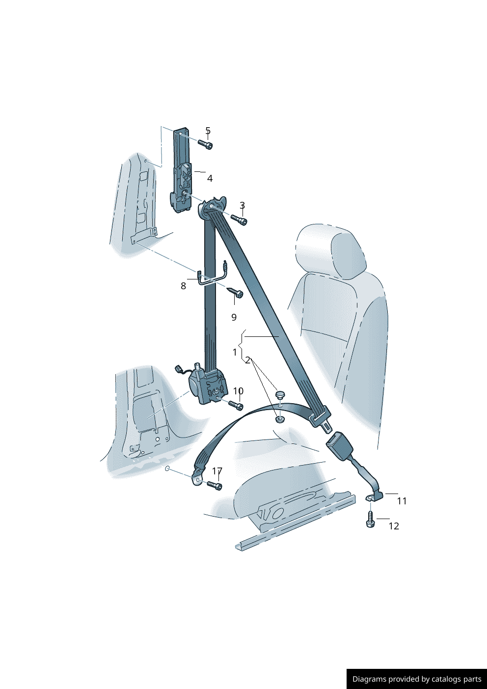 Volkswagen Black 5G4857705BRAA - LLLParts