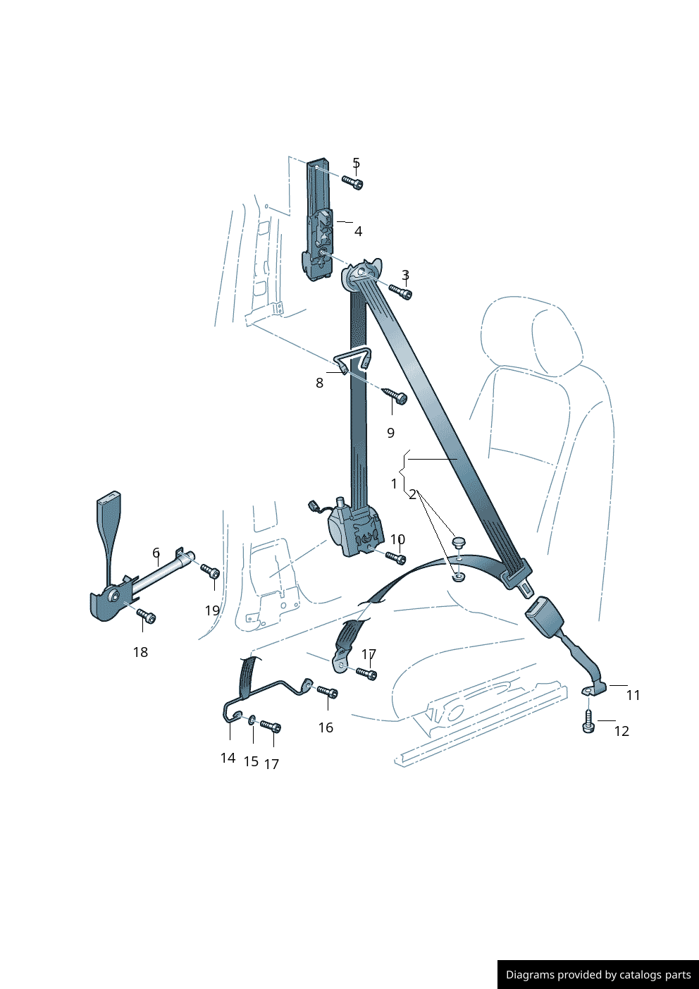 Volkswagen Black 5G4857705MRAA - LLLParts