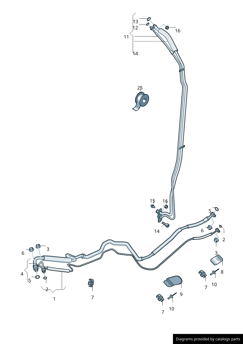 Volkswagen Refrigerant Line 7C0816886 - LLLParts