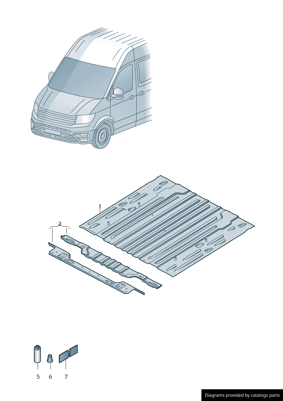 Volkswagen Bottom Plate 2N0802061 - LLLParts