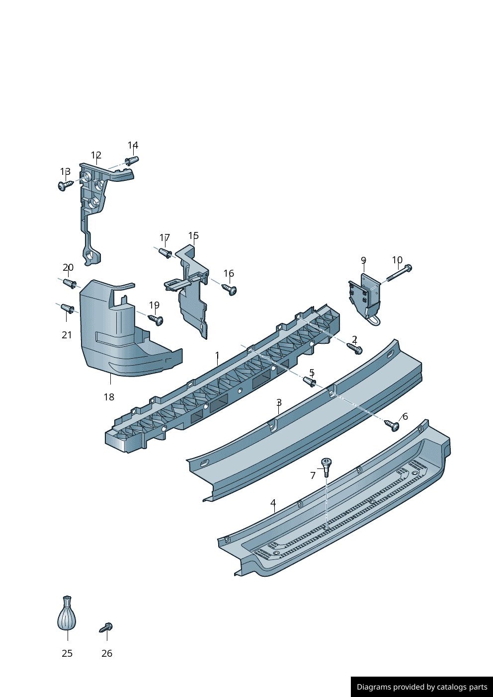 Volkswagen Satin Black 7C08074219B9 - LLLParts