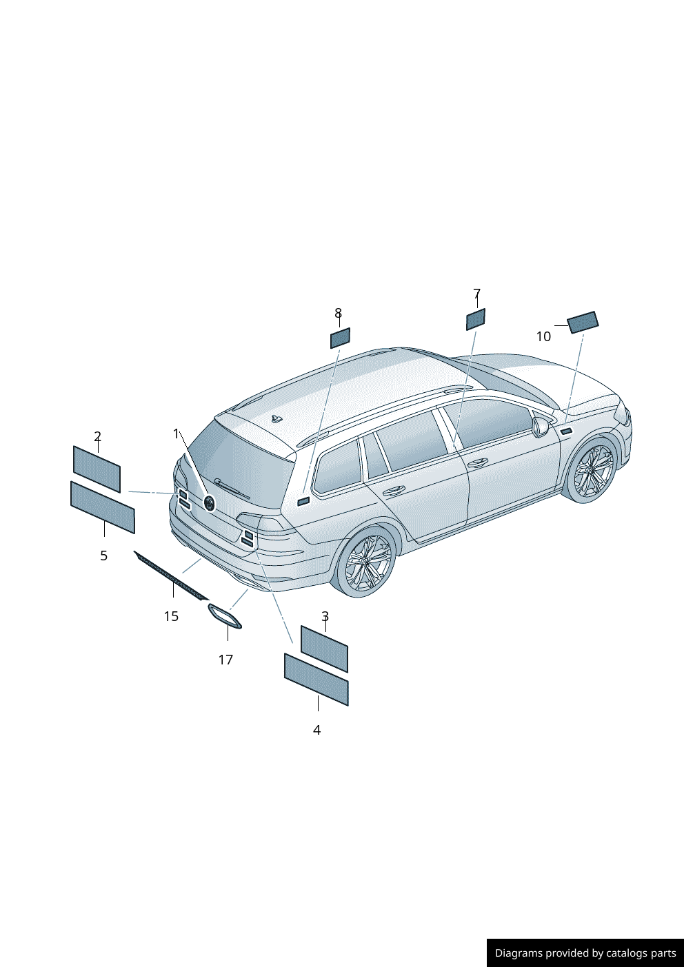 Volkswagen Pure White/Polished Chrome/Ultramarine Blue/Black ...