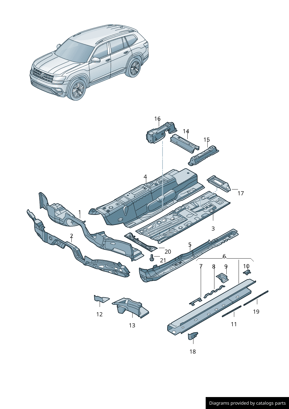Volkswagen Tunnel 3QF803067A - LLLParts