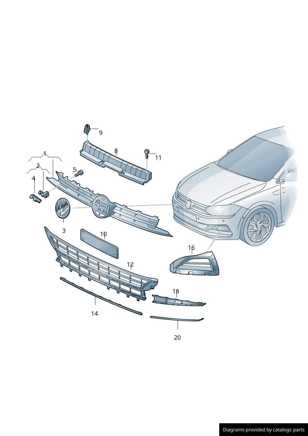 Volkswagen Satin Black 2GS853665A9B9 - LLLParts