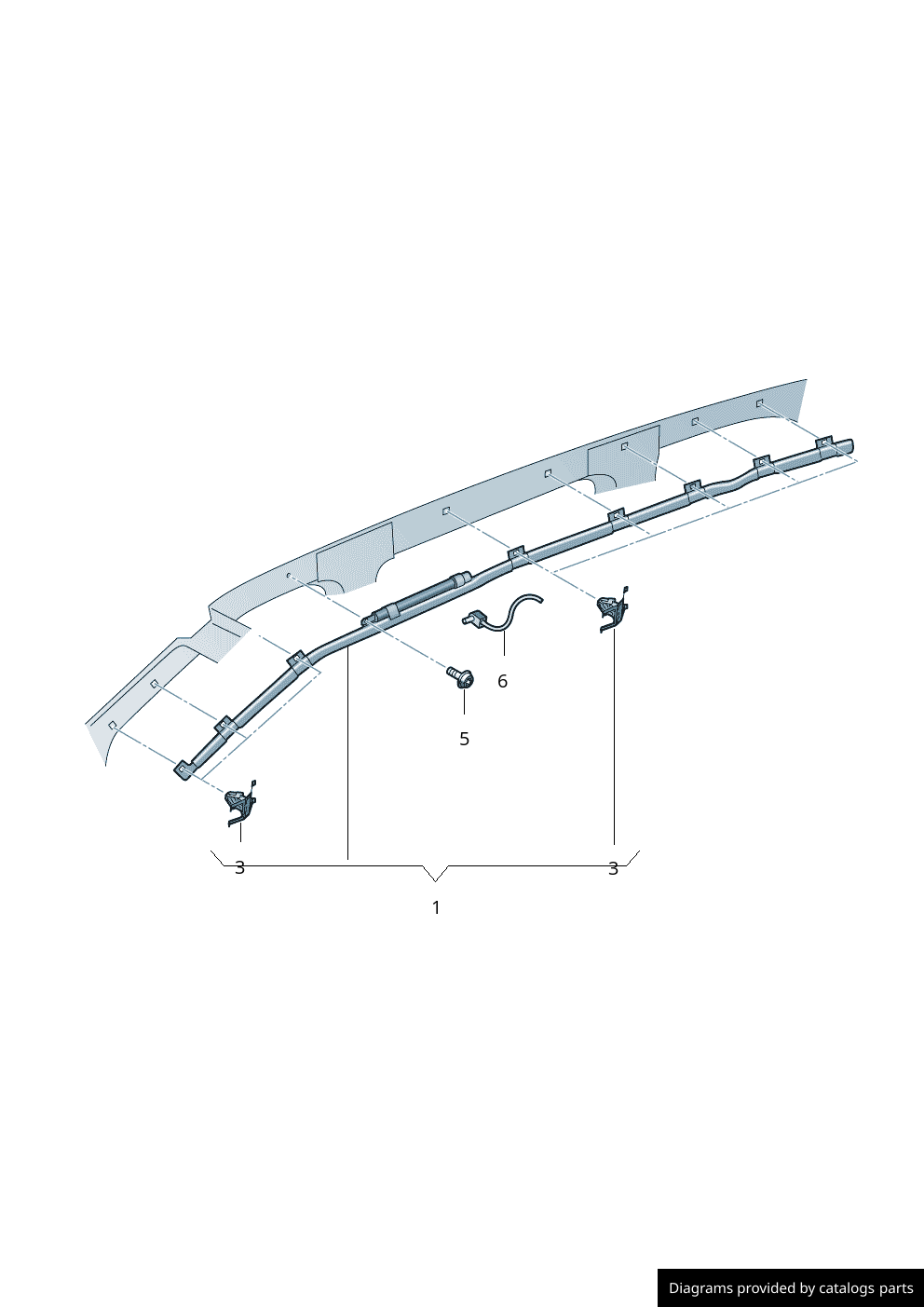Volkswagen Head Airbag Unit 5TA880742D - LLLParts