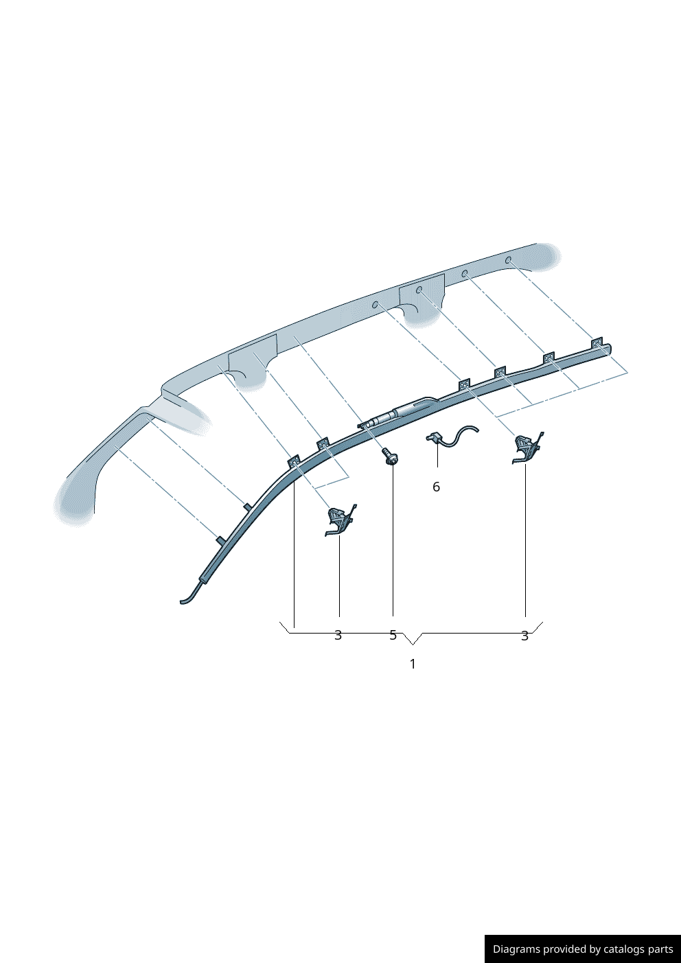 Volkswagen Head Airbag Unit 5NA880741H - LLLParts